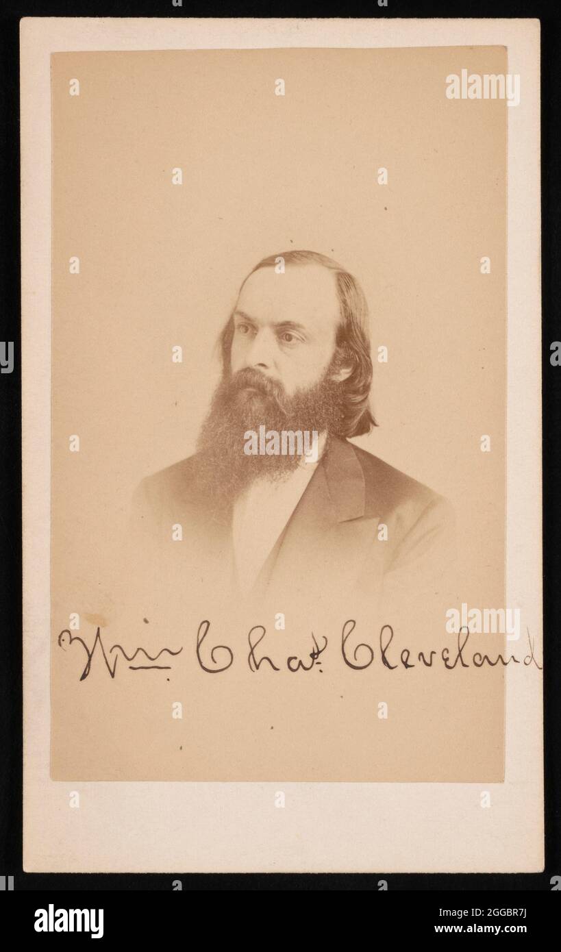 Portrait of William Charles Cleveland, Before 1873 Stock Photo - Alamy