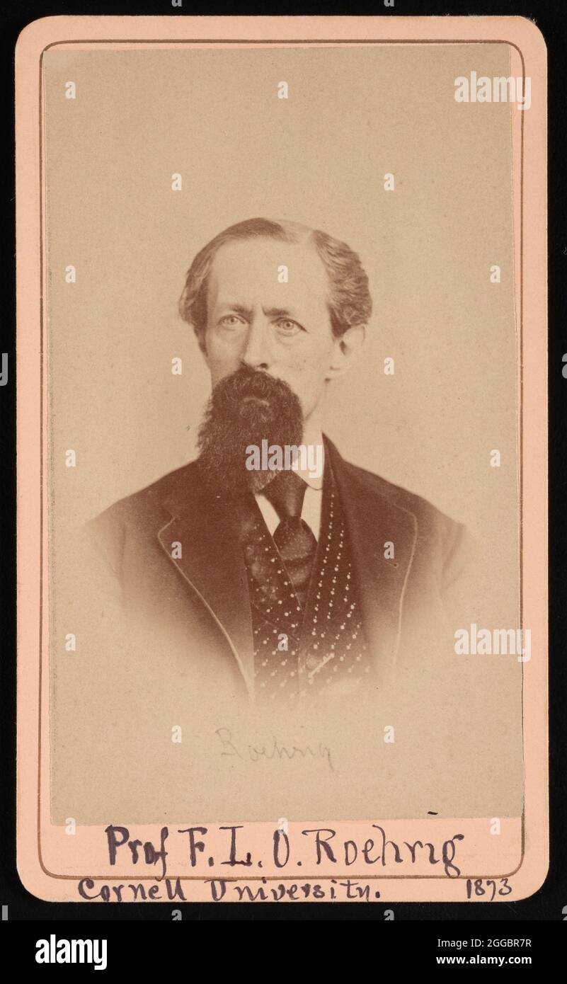 Portrait of Frederic Louis Otto Roehrig (1819-1908), March 6, 1873 ...