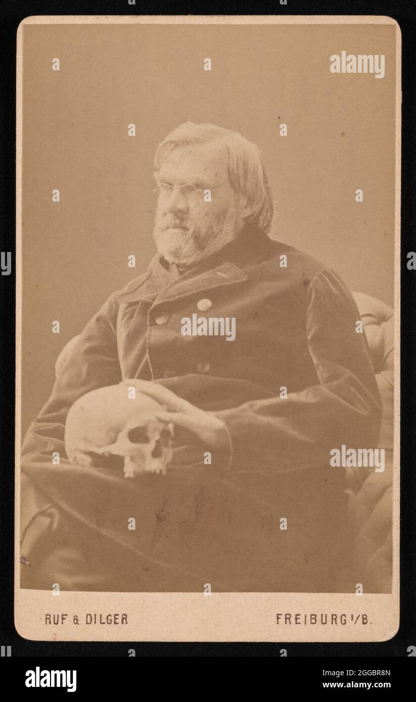 Portrait of Alexander Ecker (1816-1887), Circa 1870s Stock Photo - Alamy