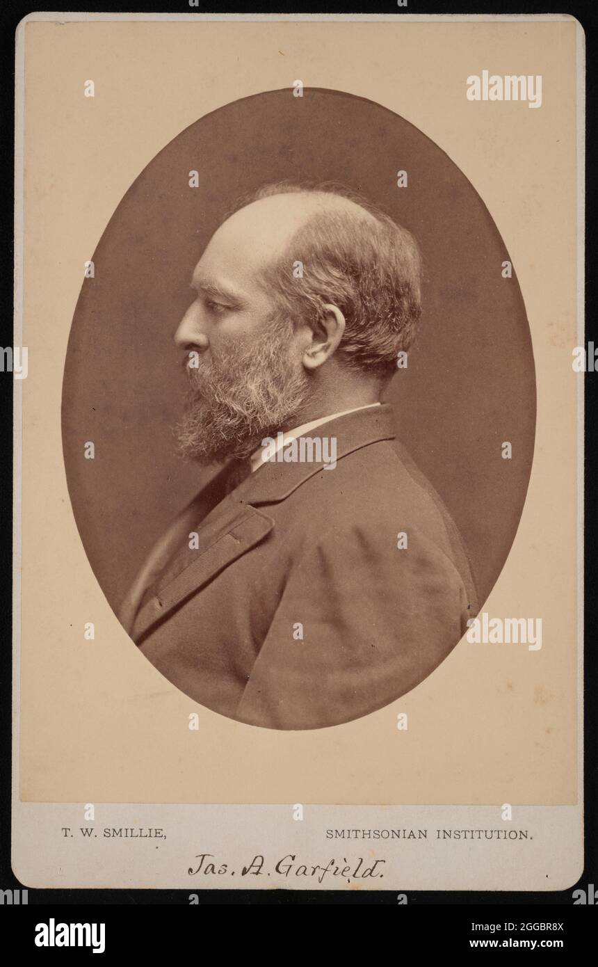 Portrait of James Abram Garfield (1831-1881), June 1880 Stock Photo - Alamy