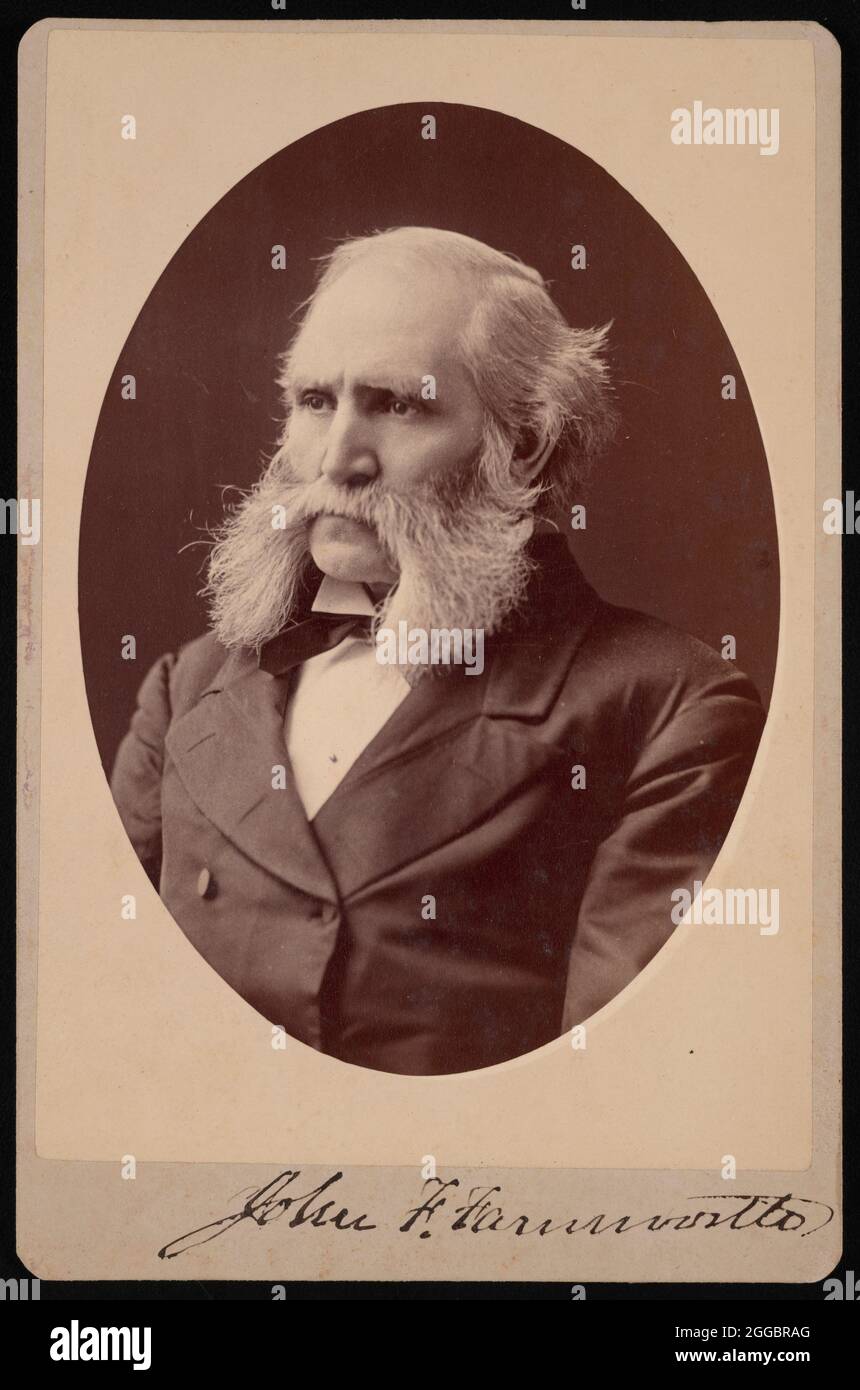Portrait of John Franklin Farnsworth (1820-1897), Before 1897 Stock ...
