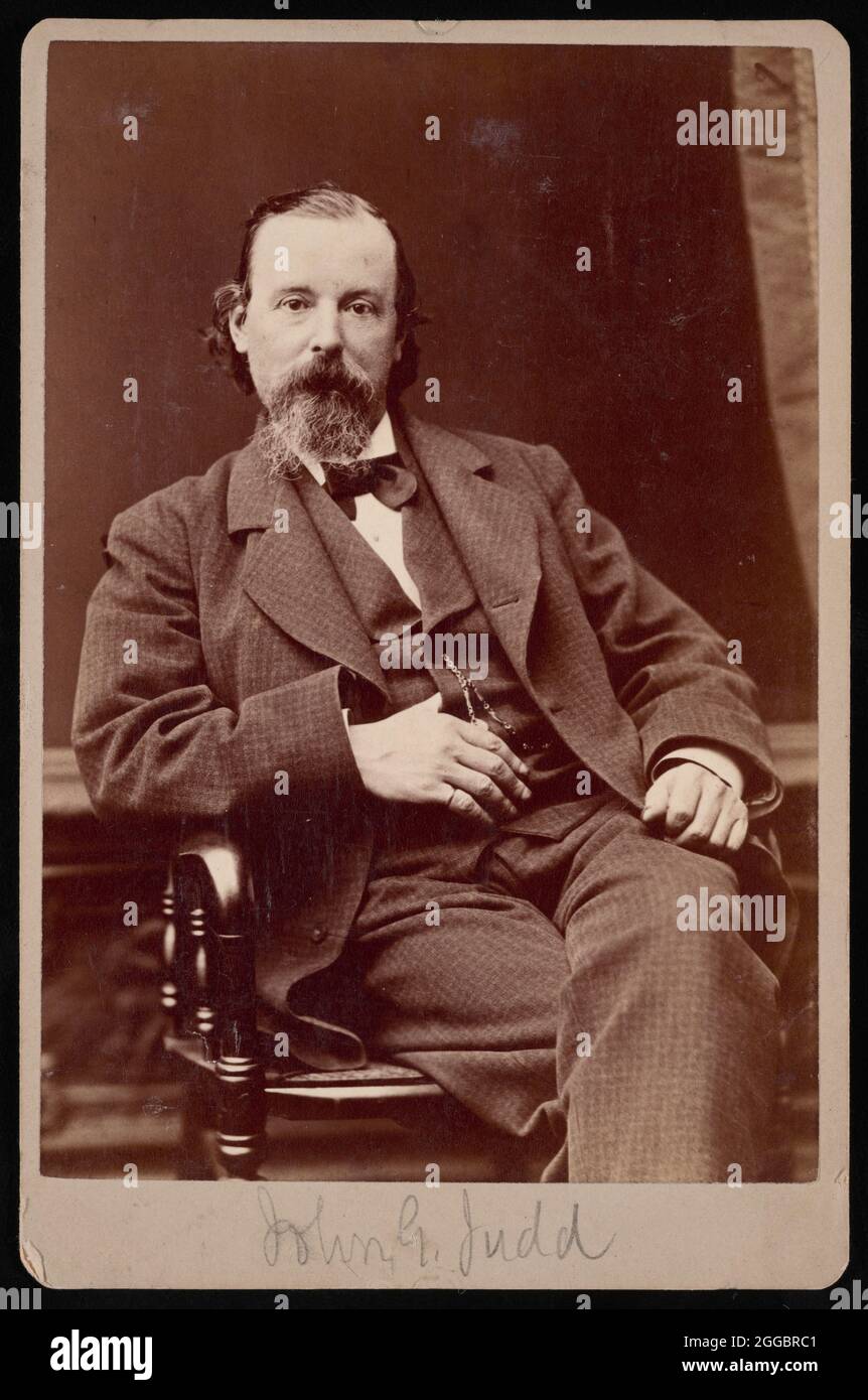 Portrait of John Gough Judd (1824-1895), Between 1876 and 1880 Stock ...