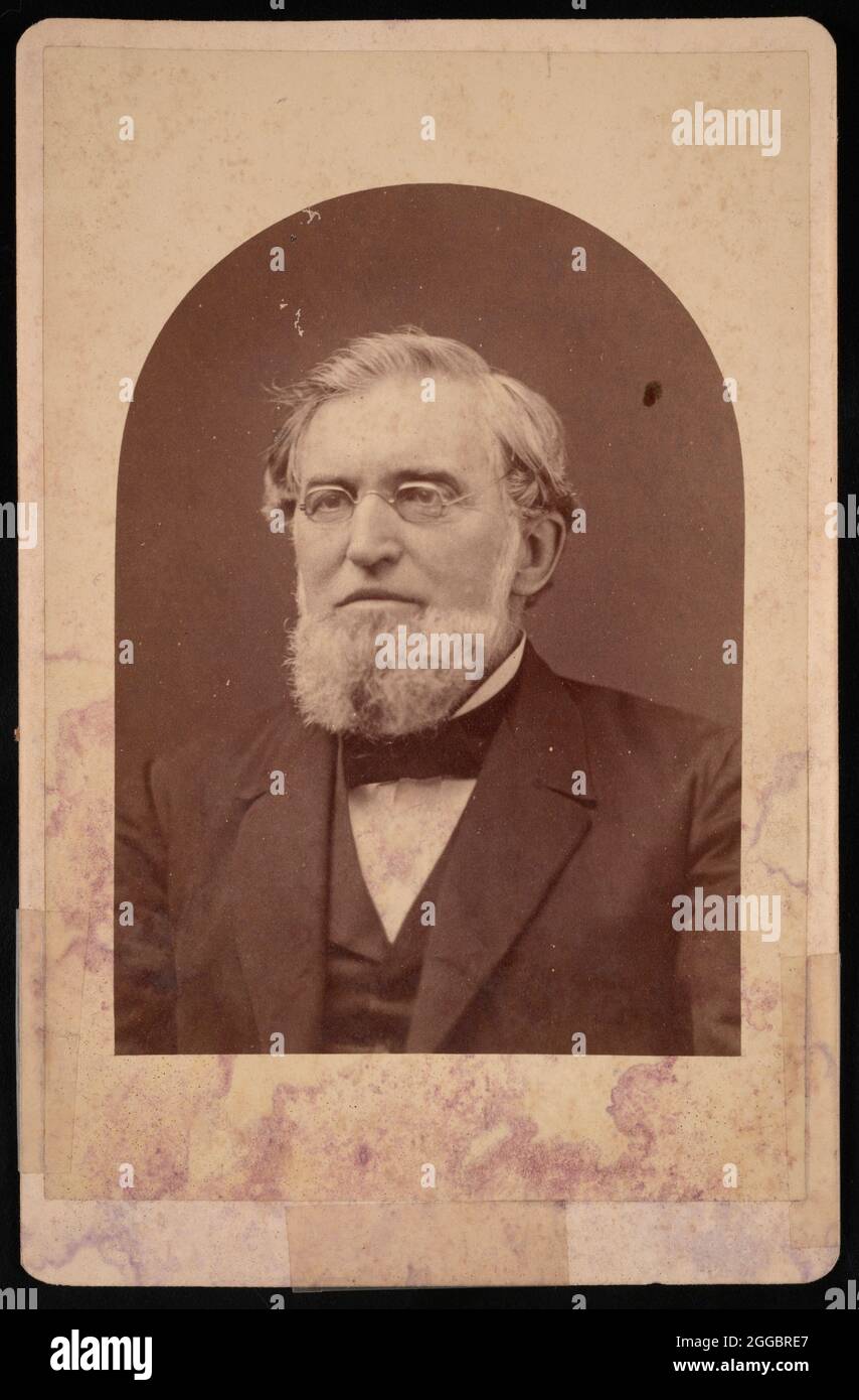 Portrait of Joseph Cummings (1817-1890), Before 1890 Stock Photo - Alamy