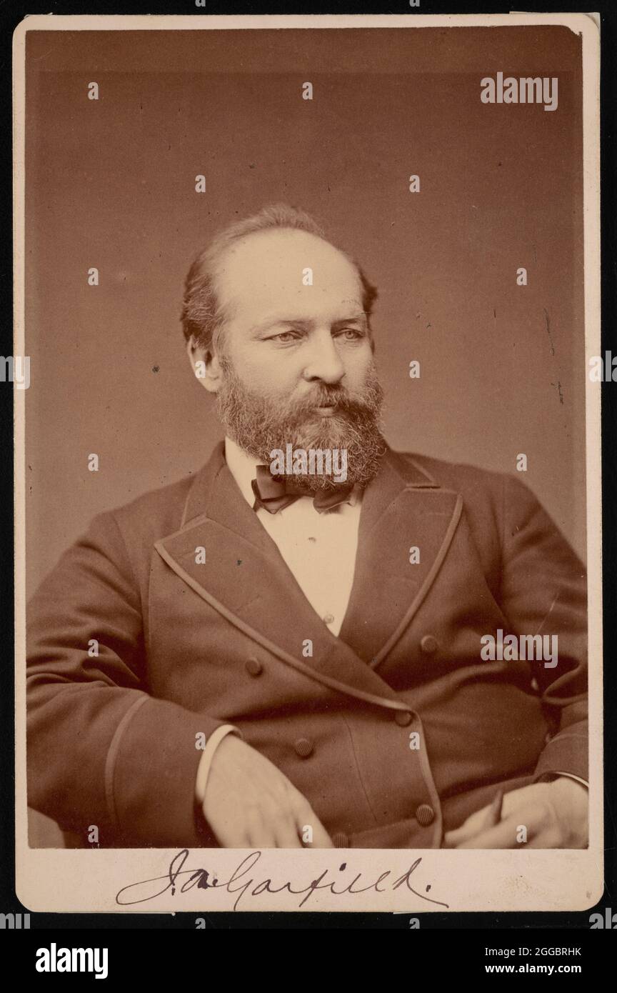 Portrait of James Abram Garfield (1831-1881), Before 1876 Stock Photo - Alamy