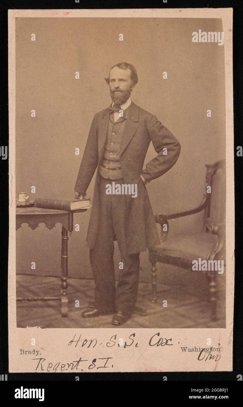 Portrait of Samuel Sullivan Cox (1824-1889), Before 1889 Stock Photo ...