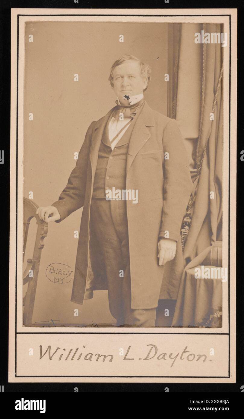 Portrait of William Lewis Dayton (1807-1864), Before 1864 Stock Photo ...
