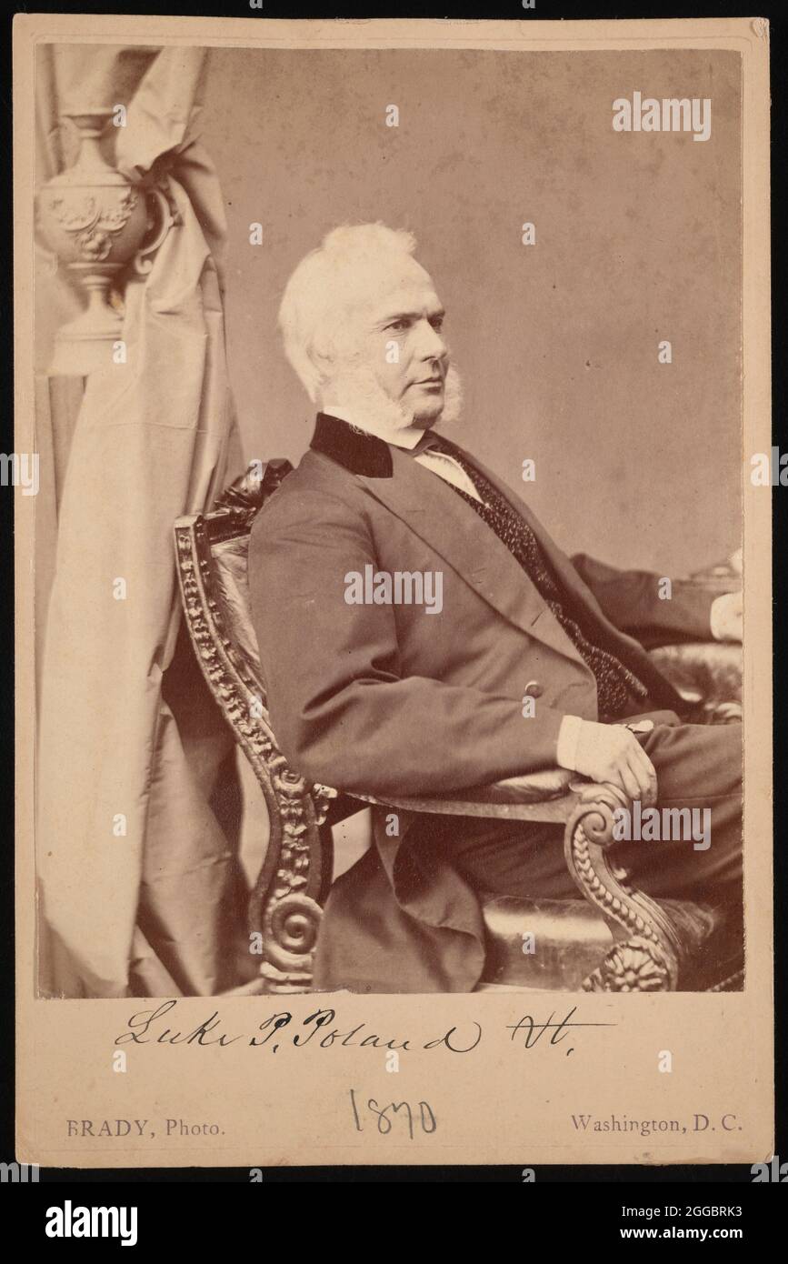 Portrait of Luke Potter Poland (1815-1887), 1870 Stock Photo - Alamy