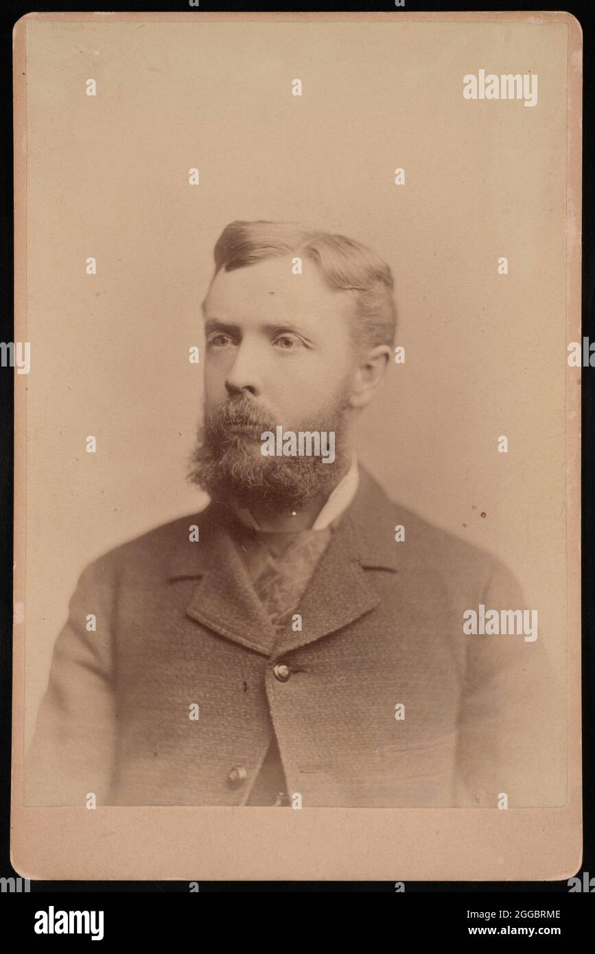 Portrait of David Talbot Day (1859-1925), Between 1882 and 1885 Stock ...