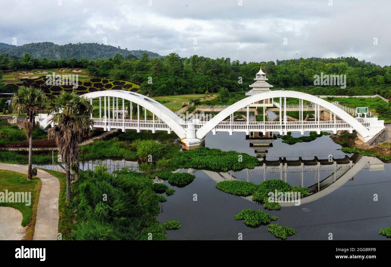 Aerial view of a bridge Stock Photo - Alamy