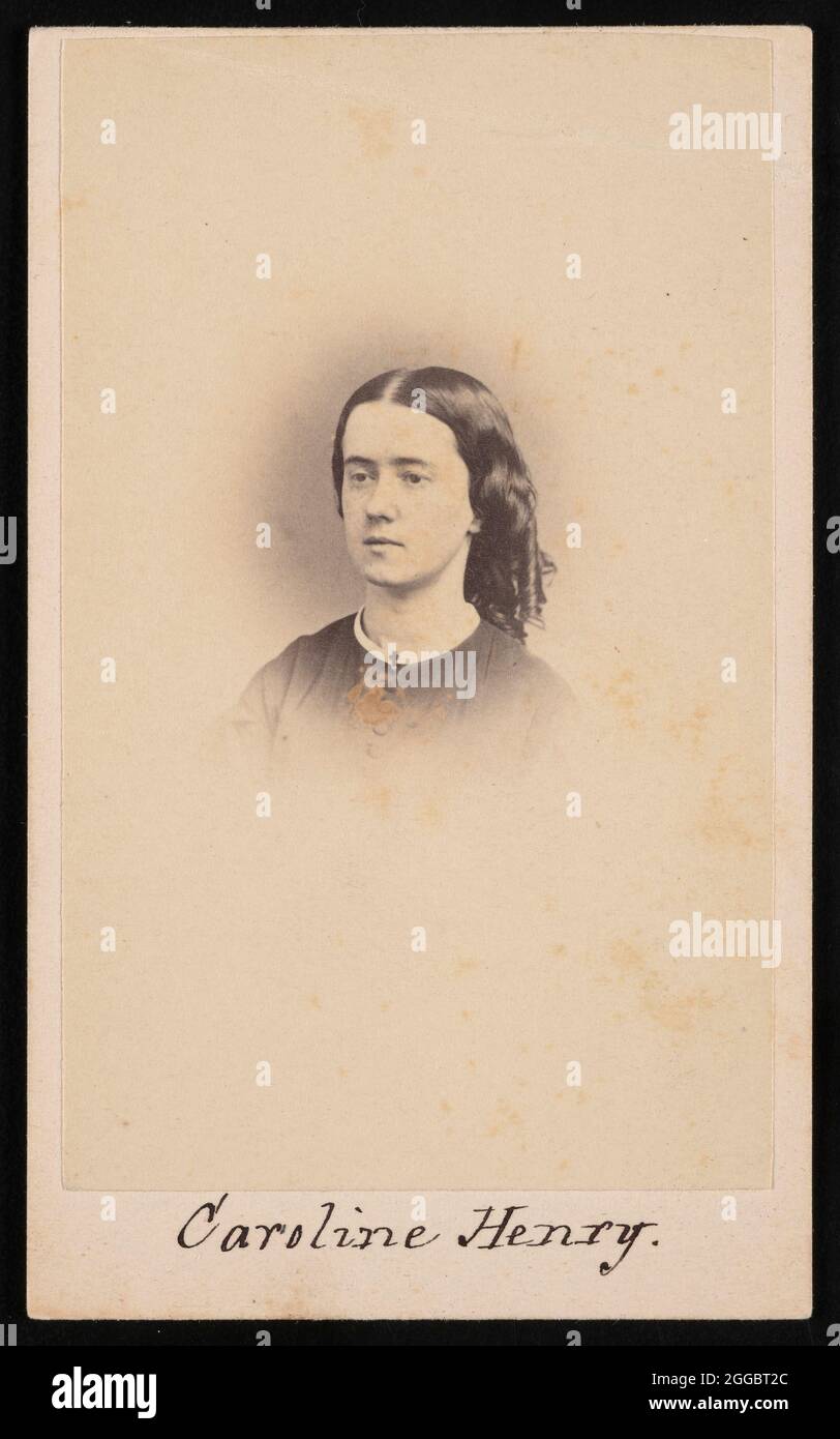 Portrait of Caroline Henry (1839-1920), Between 1860 and 1869. Daughter ...