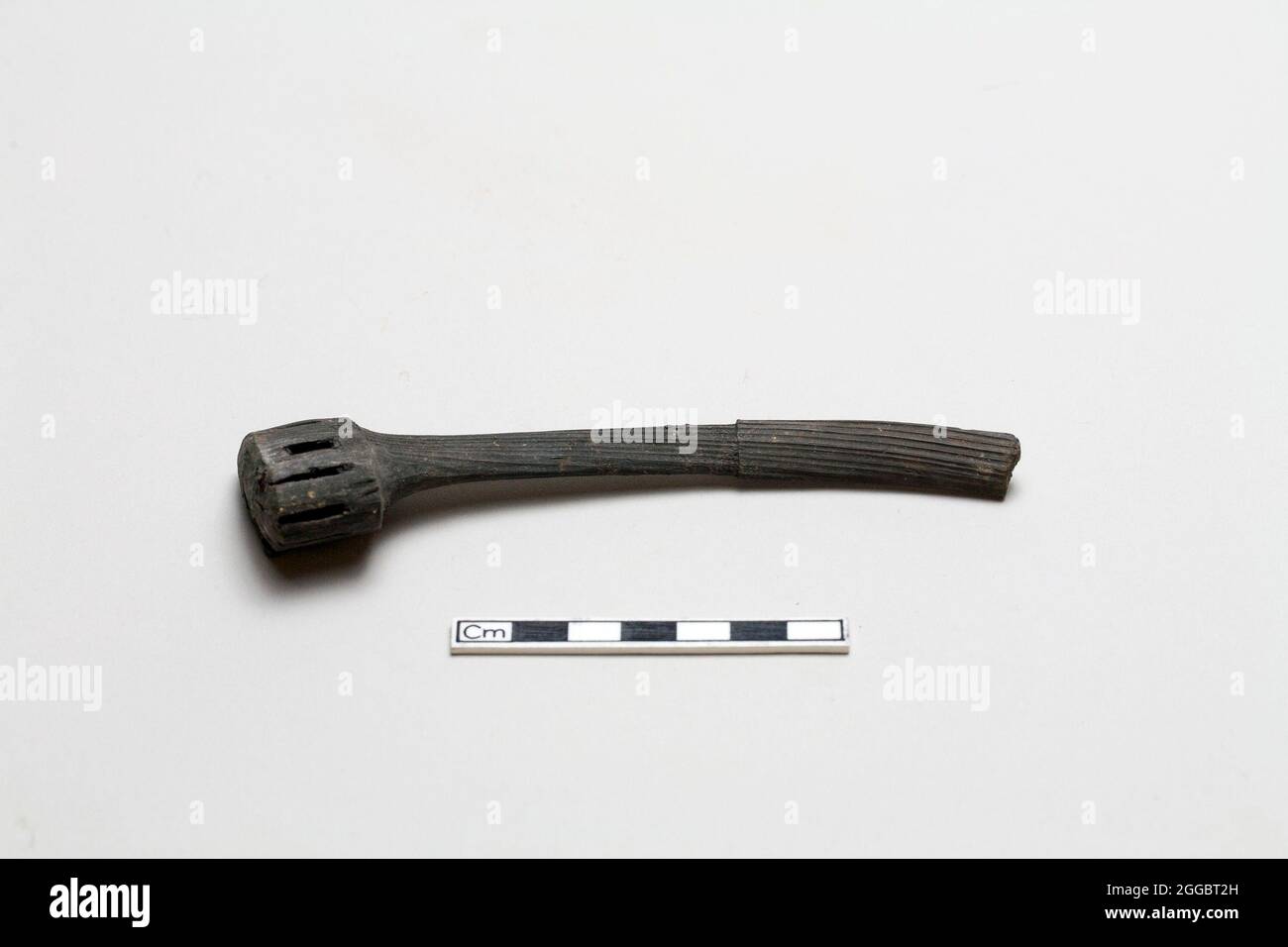 Fragment of model of chariot umbrella, Warring States period, 475-221 ...