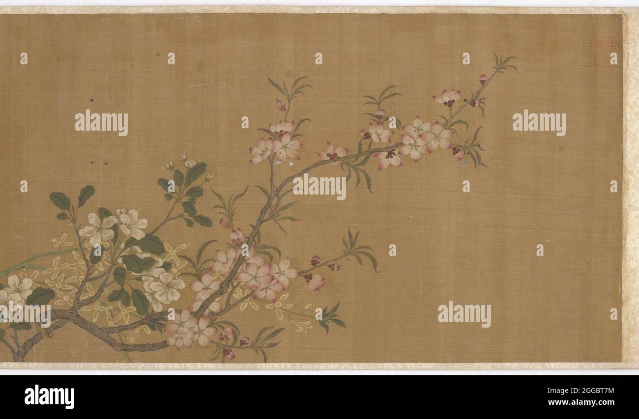 Flowers, Ming dynasty, 16th-17th century. Formerly attributed to Xu Xi ...