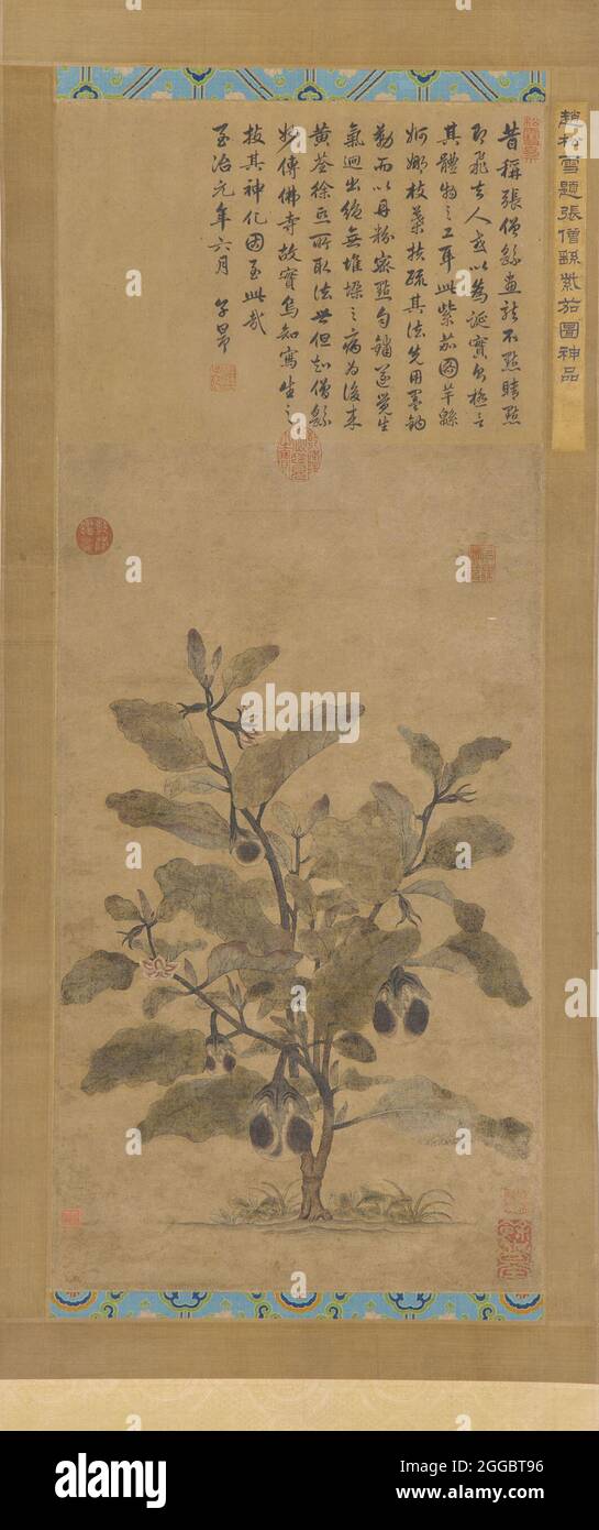 Eggplant, Ming dynasty, 1368-1644. Formerly attributed to Zhang Sengyou ...