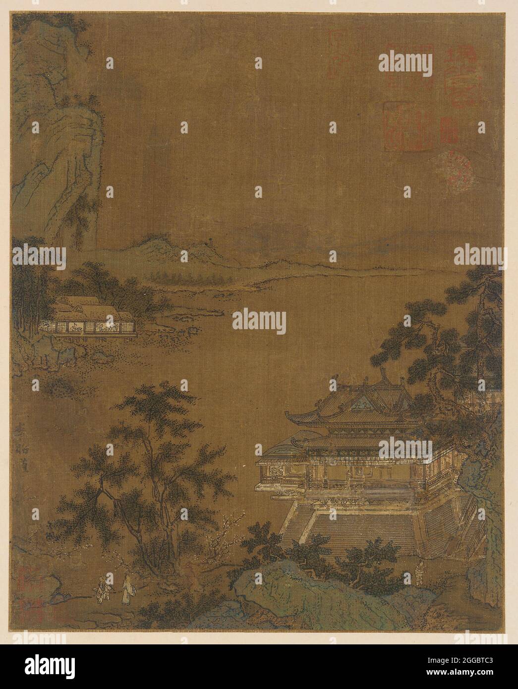 Scholar Arriving at a Riverside Pavilion, Ming dynasty, 15th century ...