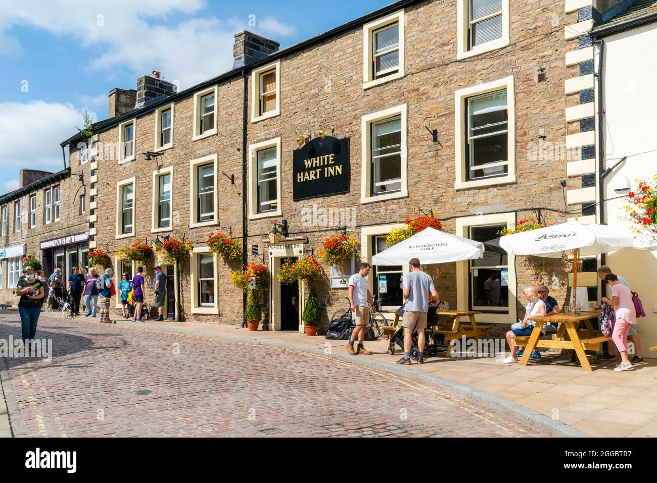 HAWES, UK - AUGUST 23, 2021: Hawes is a market town in the heart of ...