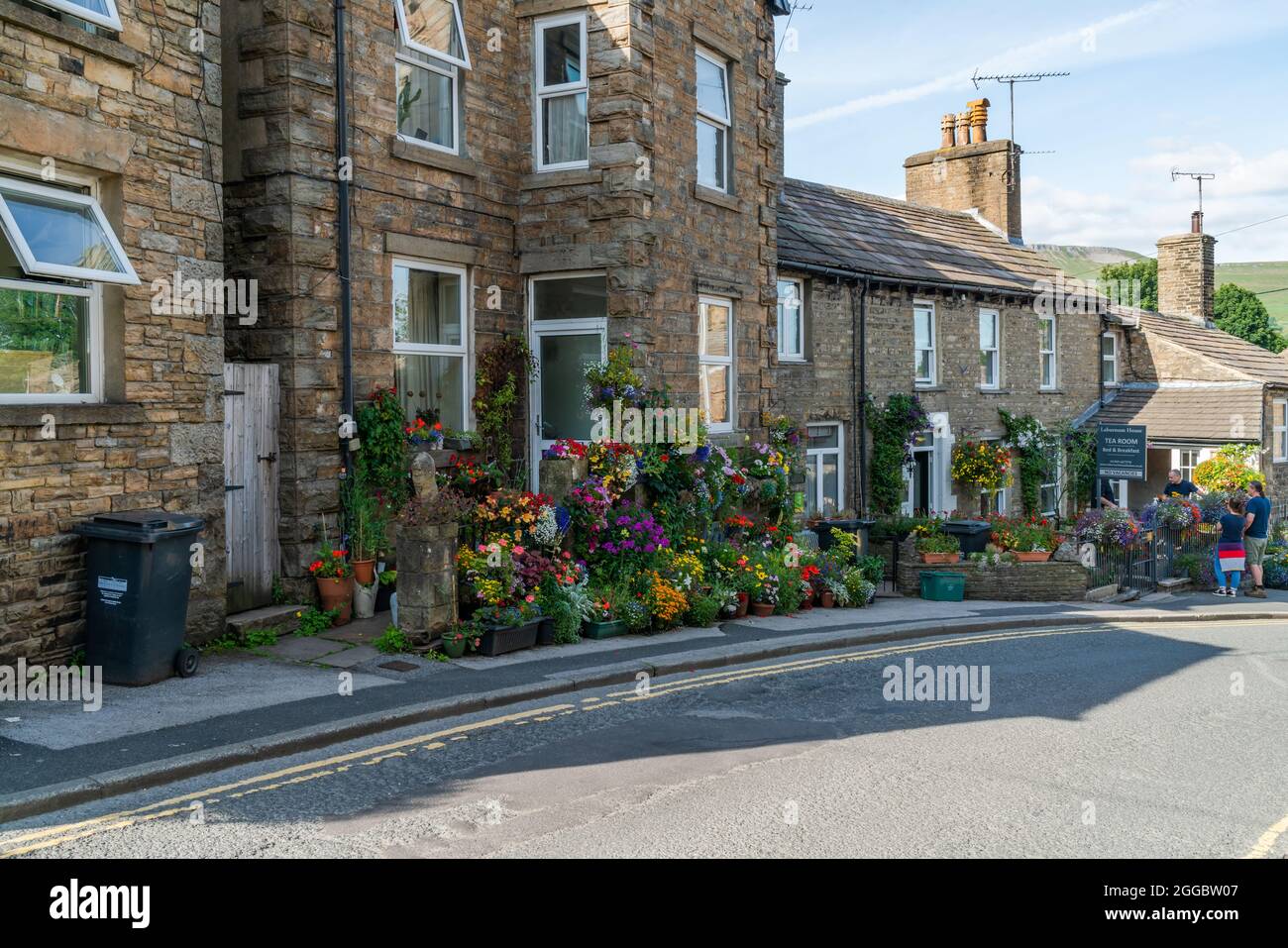 HAWES, UK - AUGUST 23, 2021: Hawes is a market town in the heart of ...