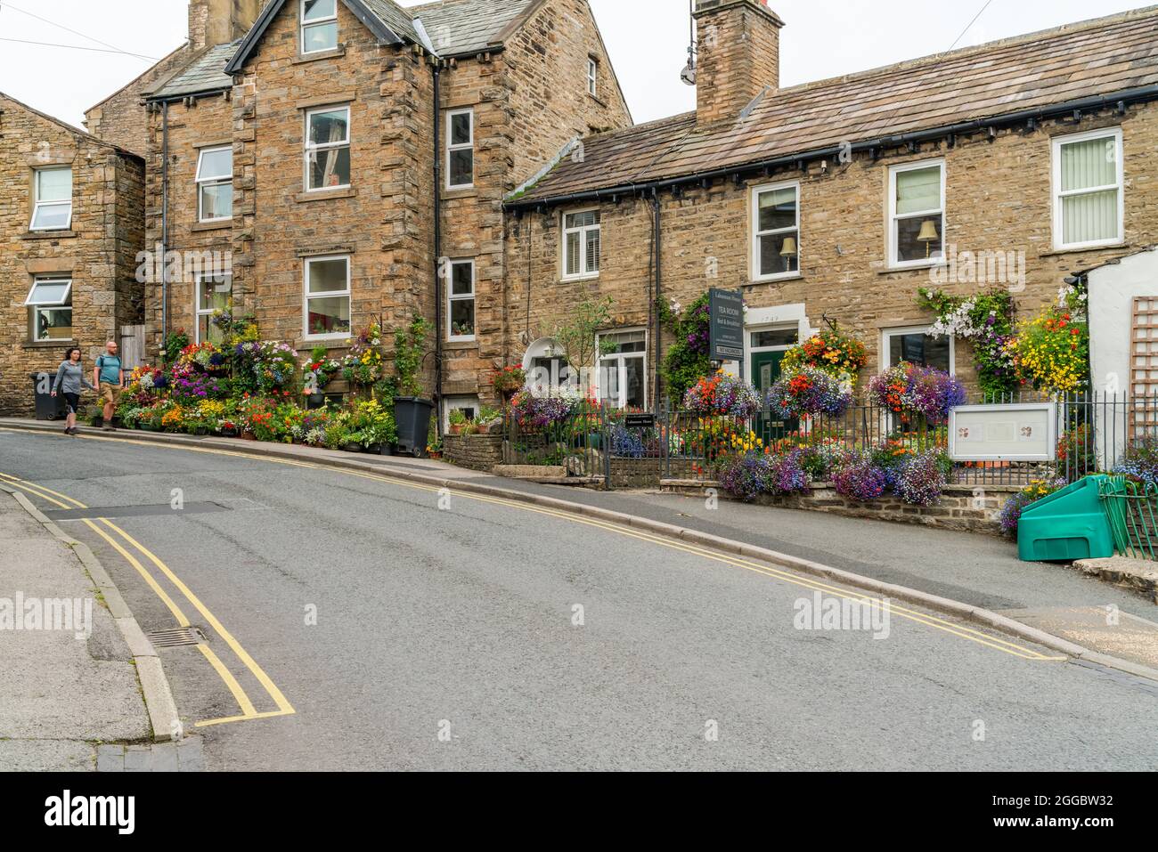 HAWES, UK - AUGUST 23, 2021: Hawes is a market town in the heart of ...