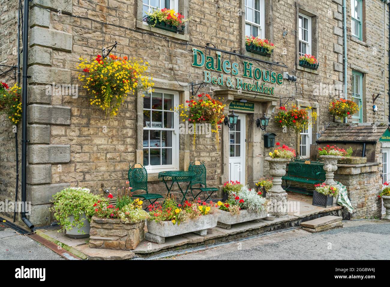 HAWES, UK - AUGUST 23, 2021: Hawes is a market town in the heart of ...