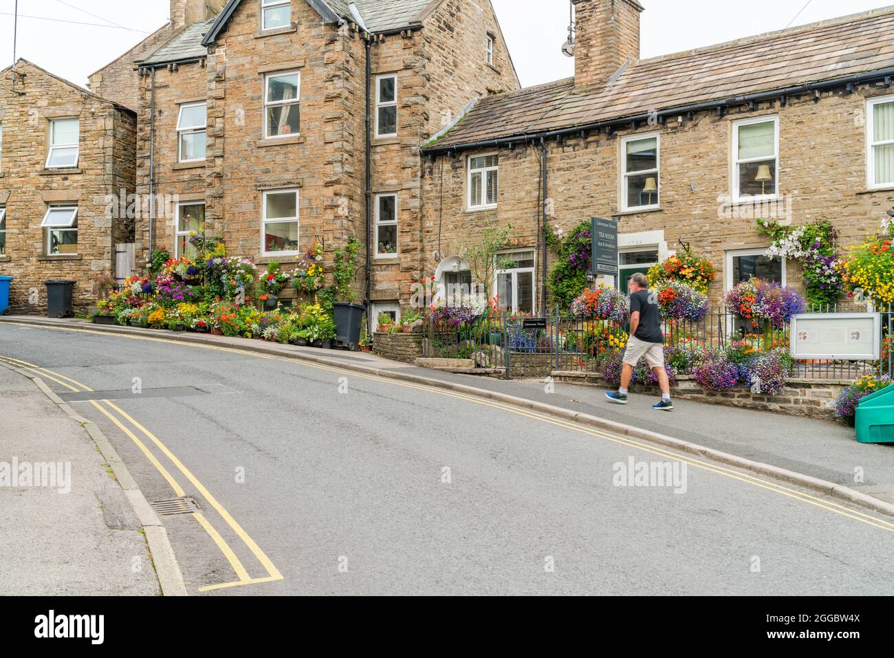 HAWES, UK - AUGUST 23, 2021: Hawes is a market town in the heart of ...