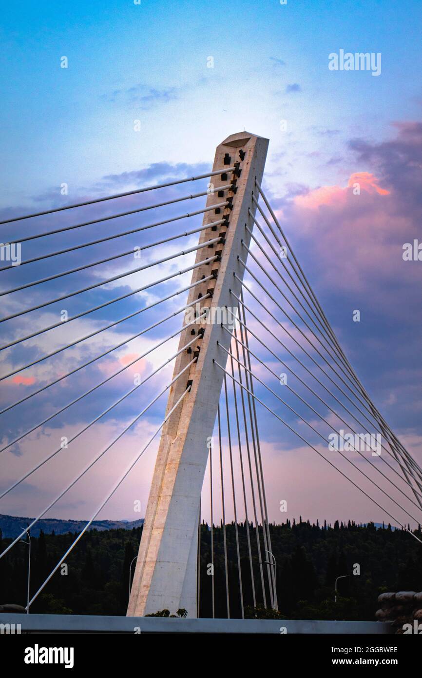 Milenium bridge in Podgorica, Montenegro Stock Photo - Alamy