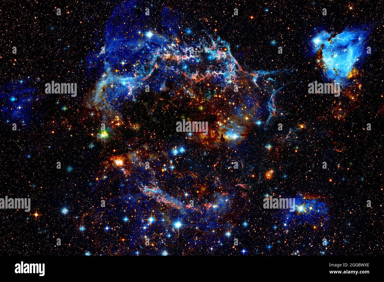 Outer space art. Starfield. Awesome nebulae. Elements of this image ...