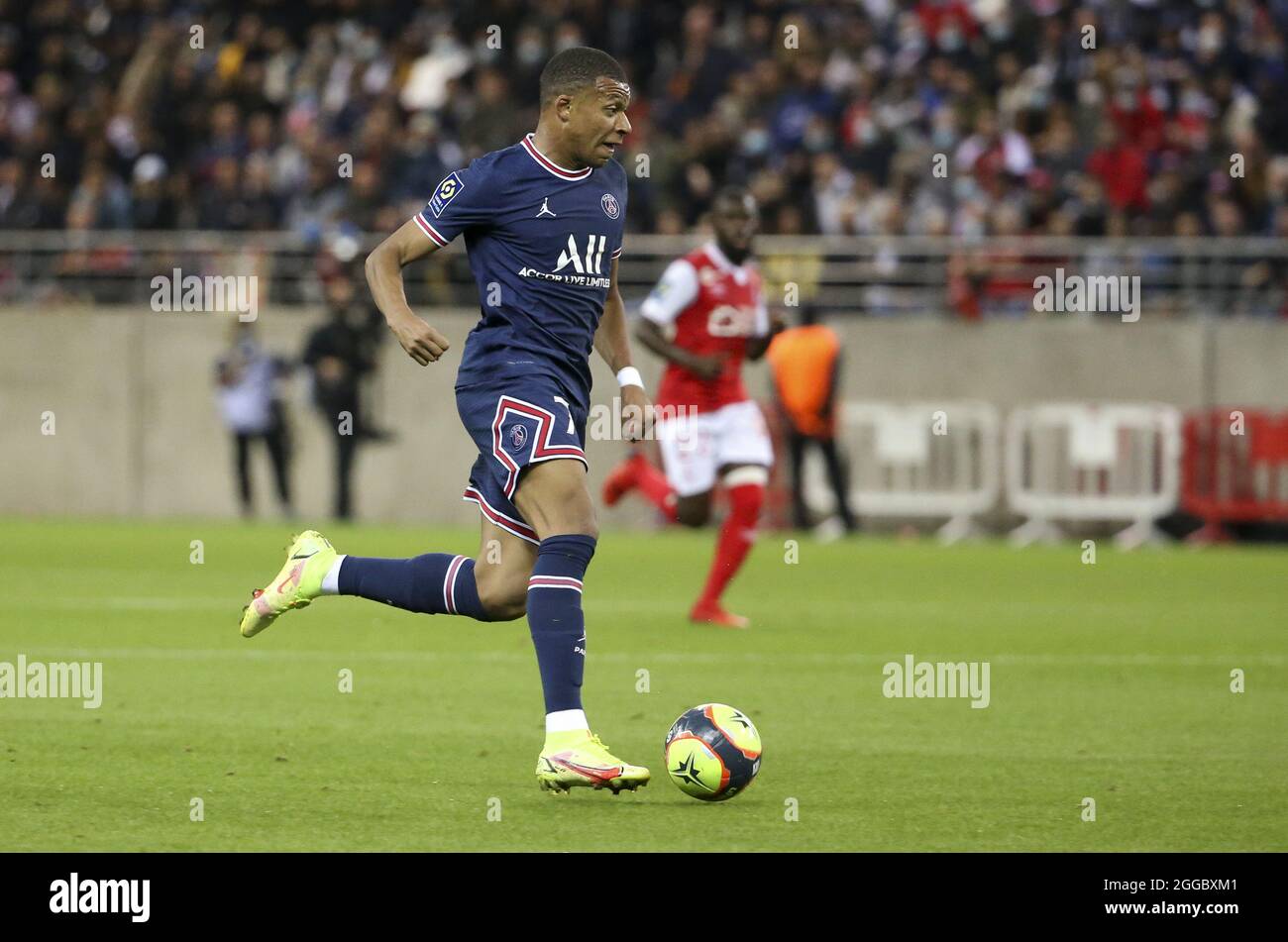 Kylian Mbappe of PSG during the French championship Ligue 1 football ...
