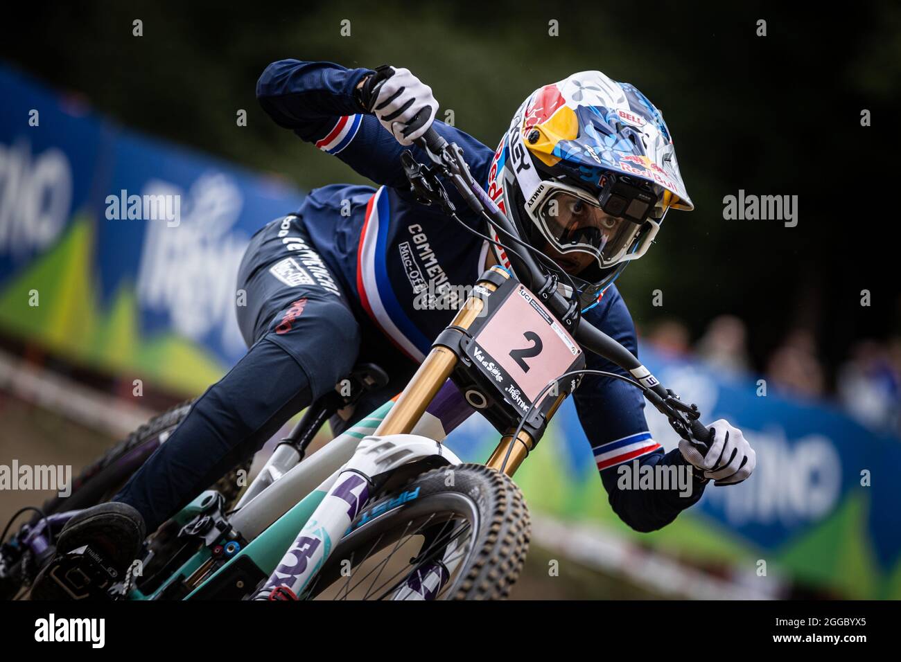 Myriam Nicole of France produced a perfect run to win the downhill ...