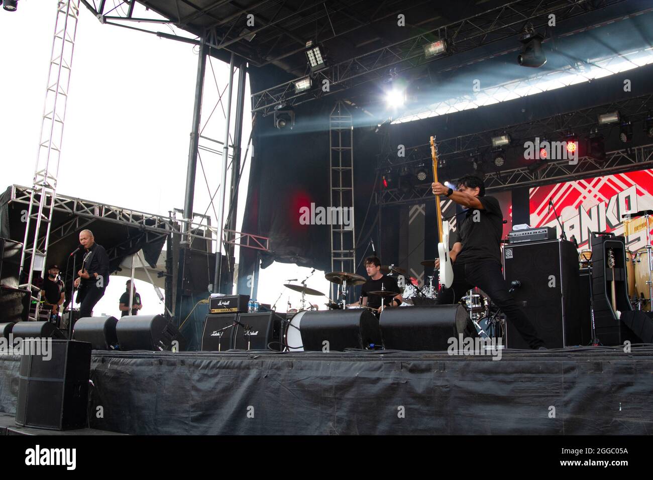 Rock Band Danko Jones performs during the Together Again YEG Festival ...