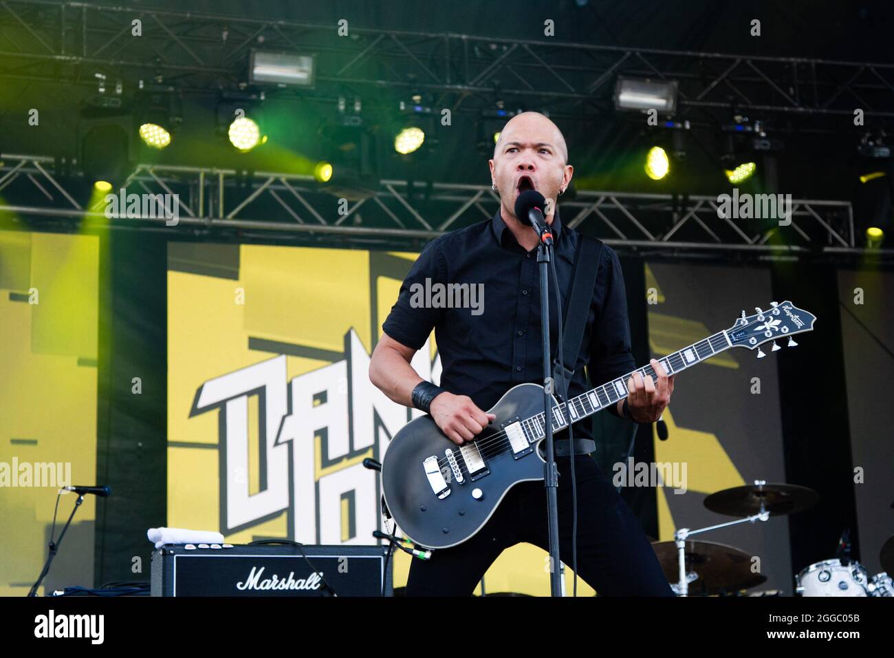 Rock Band Danko Jones performs during the Together Again YEG Festival ...