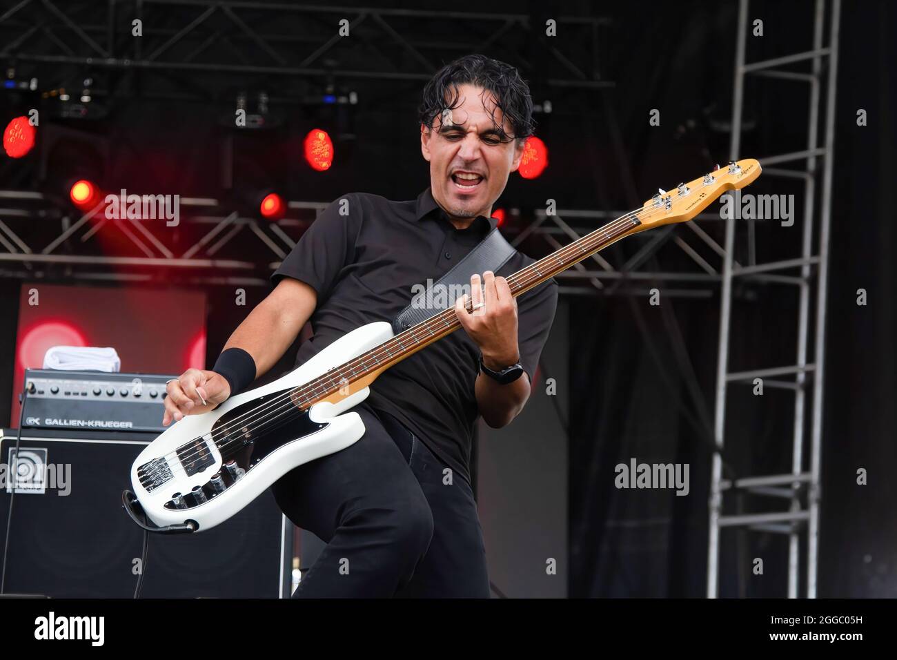 John Calabrese of the Rock Band Danko Jones performs during the ...