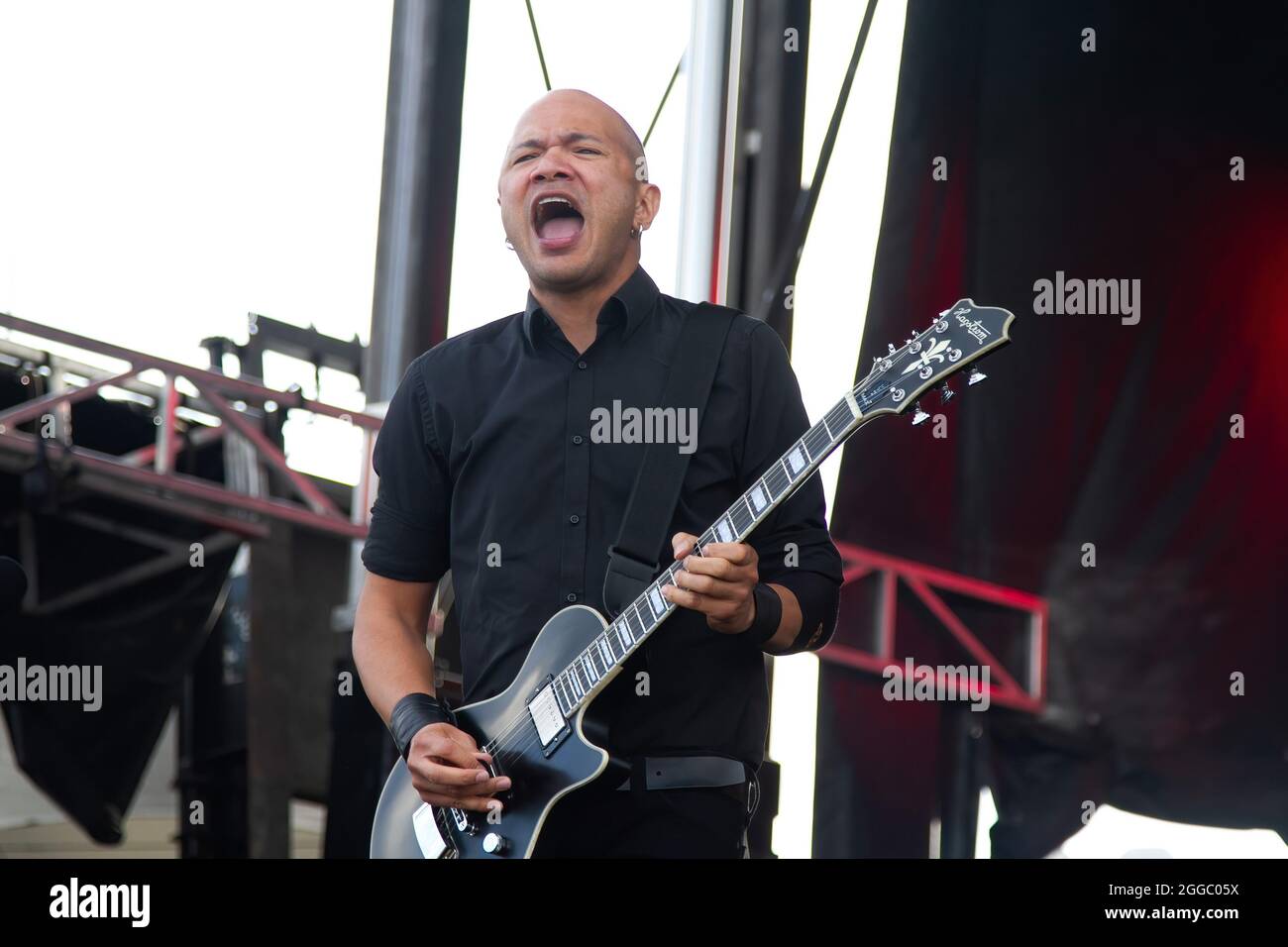 Rock Band Danko Jones performs during the Together Again YEG Festival ...