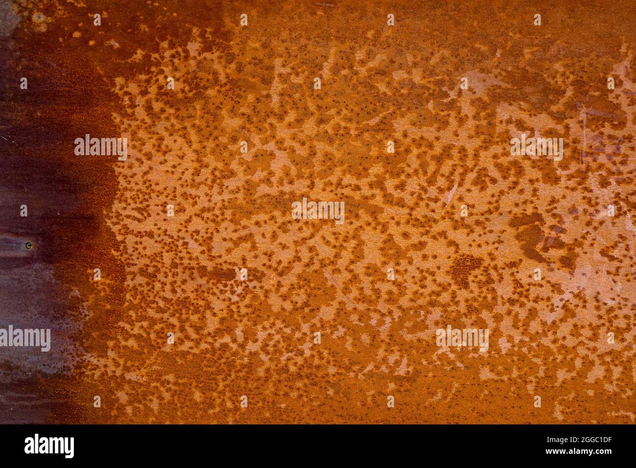 rusted, rusted metal surface, orange copper coloured, corroded surface ...