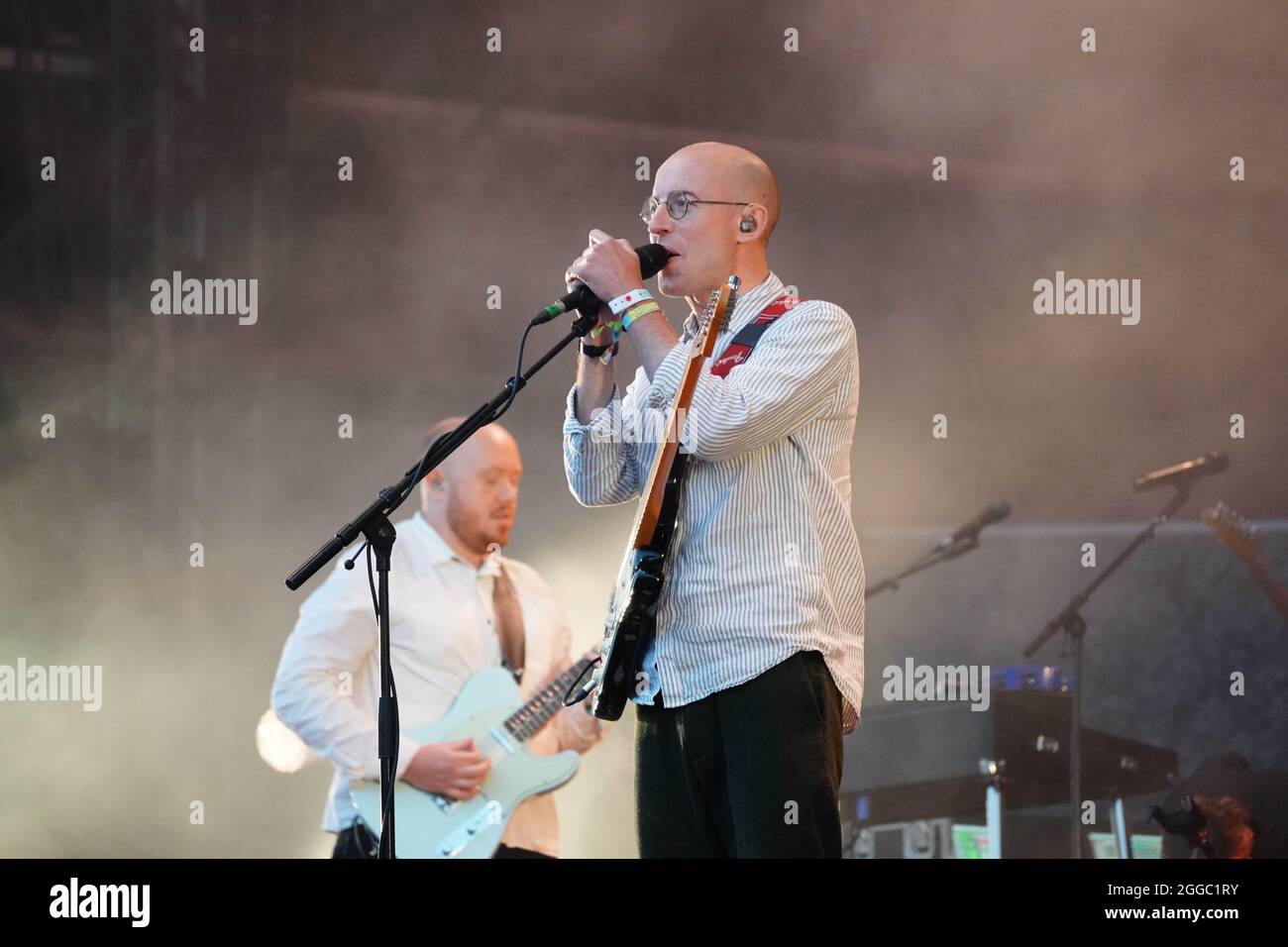 London, UK. August 30th, 2021.Jack Steadman of Bombay Bicycle Club ...