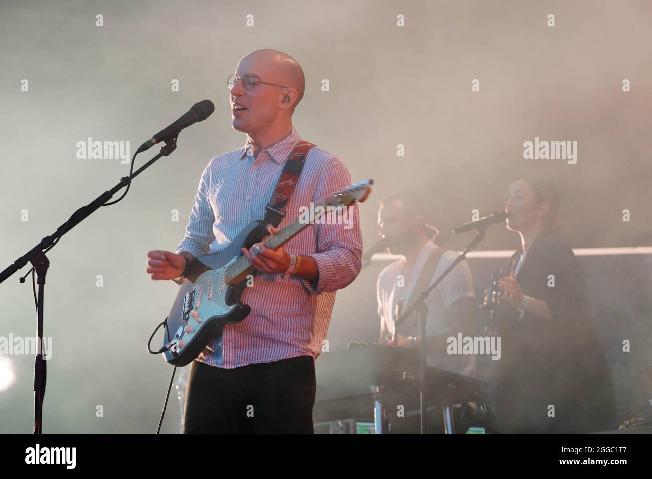 London, UK. August 30th, 2021.Jack Steadman of Bombay Bicycle Club ...