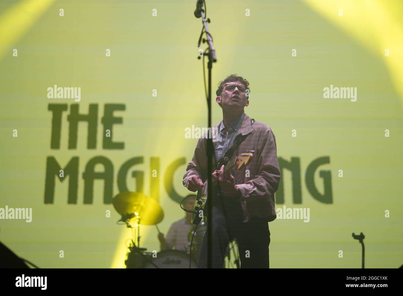 London, UK. August 30th, 2021.The Magic Gang performing live on stage ...