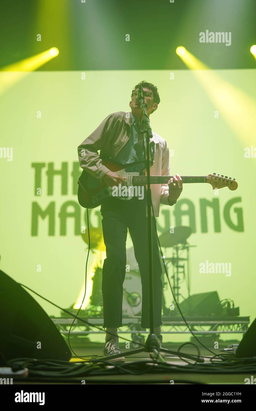 London, UK. August 30th, 2021.The Magic Gang performing live on stage ...