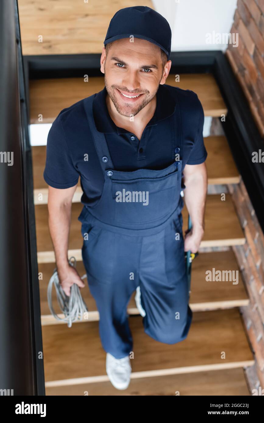 Look downstairs hi-res stock photography and images - Alamy