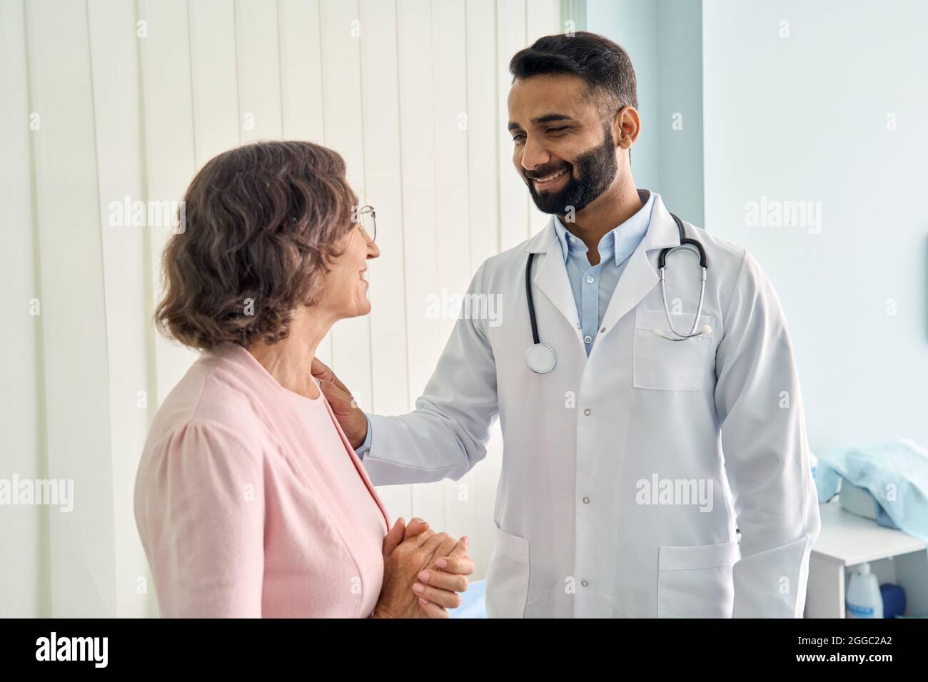 Elderly female doctor in medical hi-res stock photography and images ...