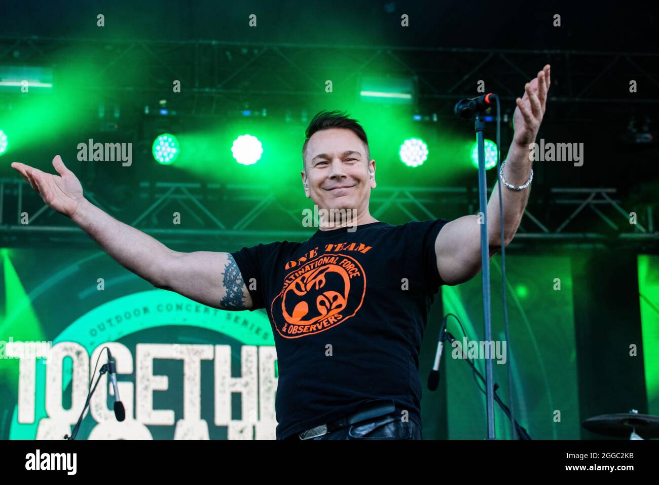 Edmonton, Canada. 29th Aug, 2021. Edwin lead Singer of I Mother Earth ...