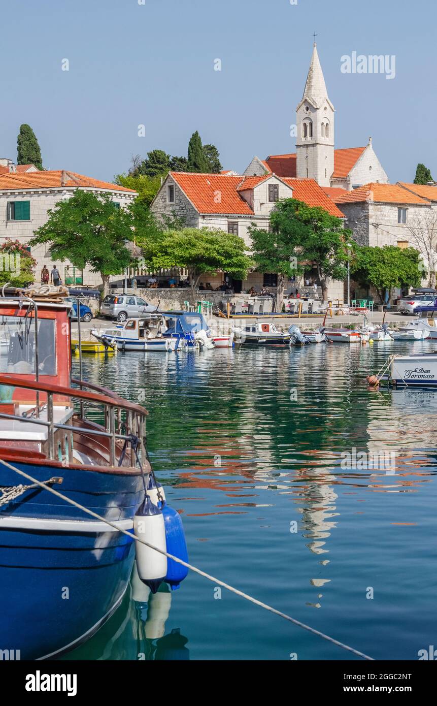 Picturesque bay in Sumartin village. Sumartin is situated on the east ...