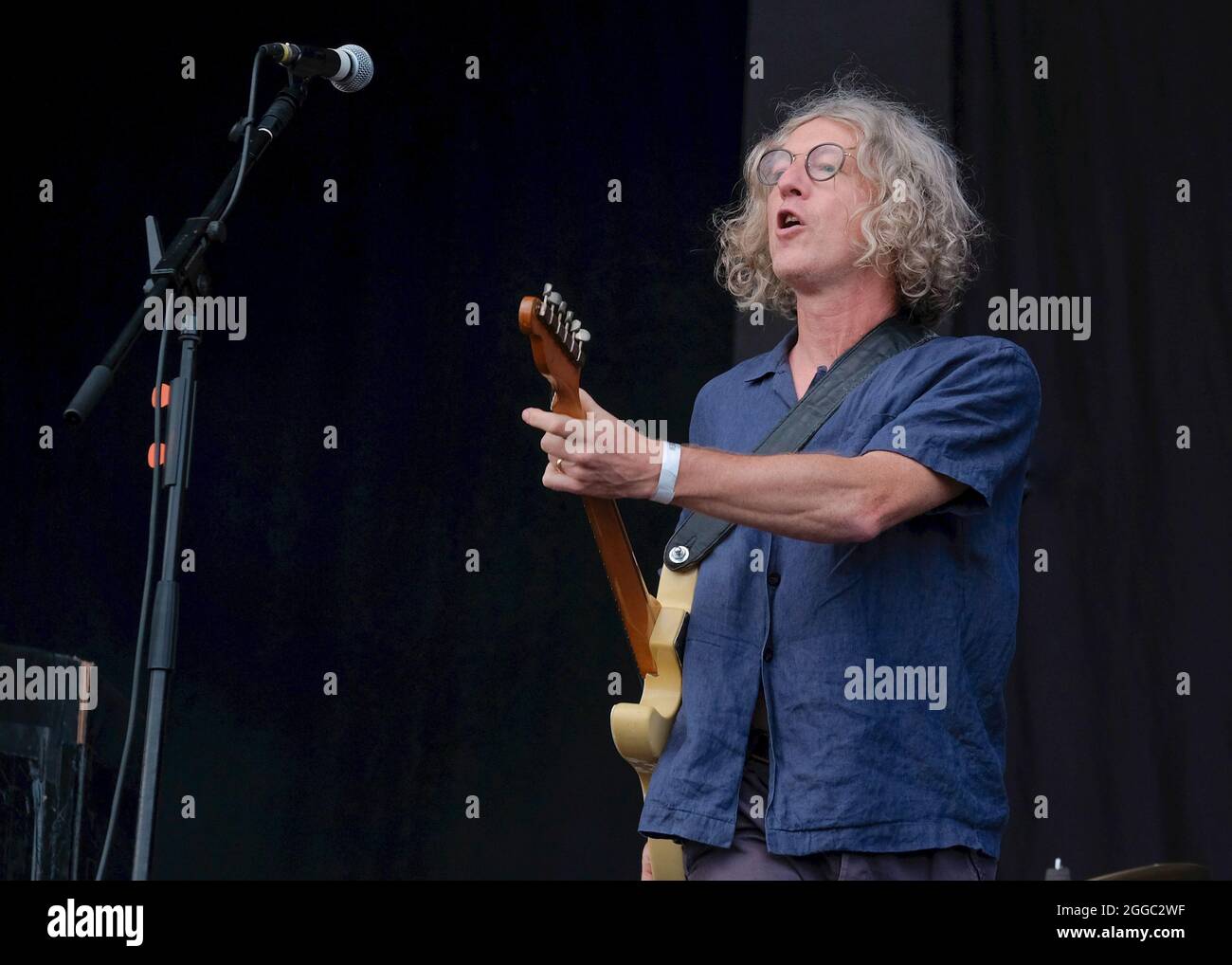 Portsmouth, UK. 29th Aug, 2021. John Timothy Powers, lead vocalist and ...