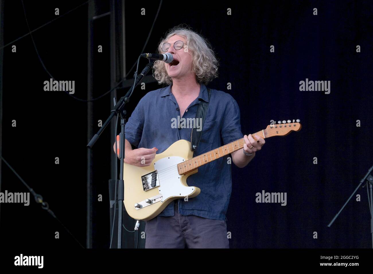 Portsmouth, UK. 29th Aug, 2021. John Timothy Powers, lead vocalist and ...
