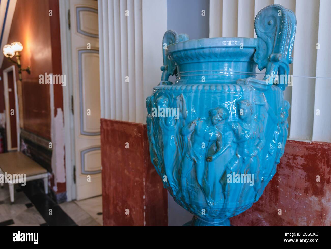 Exhibit in Achilleion palace built in Gastouri on Corfu Island for the ...