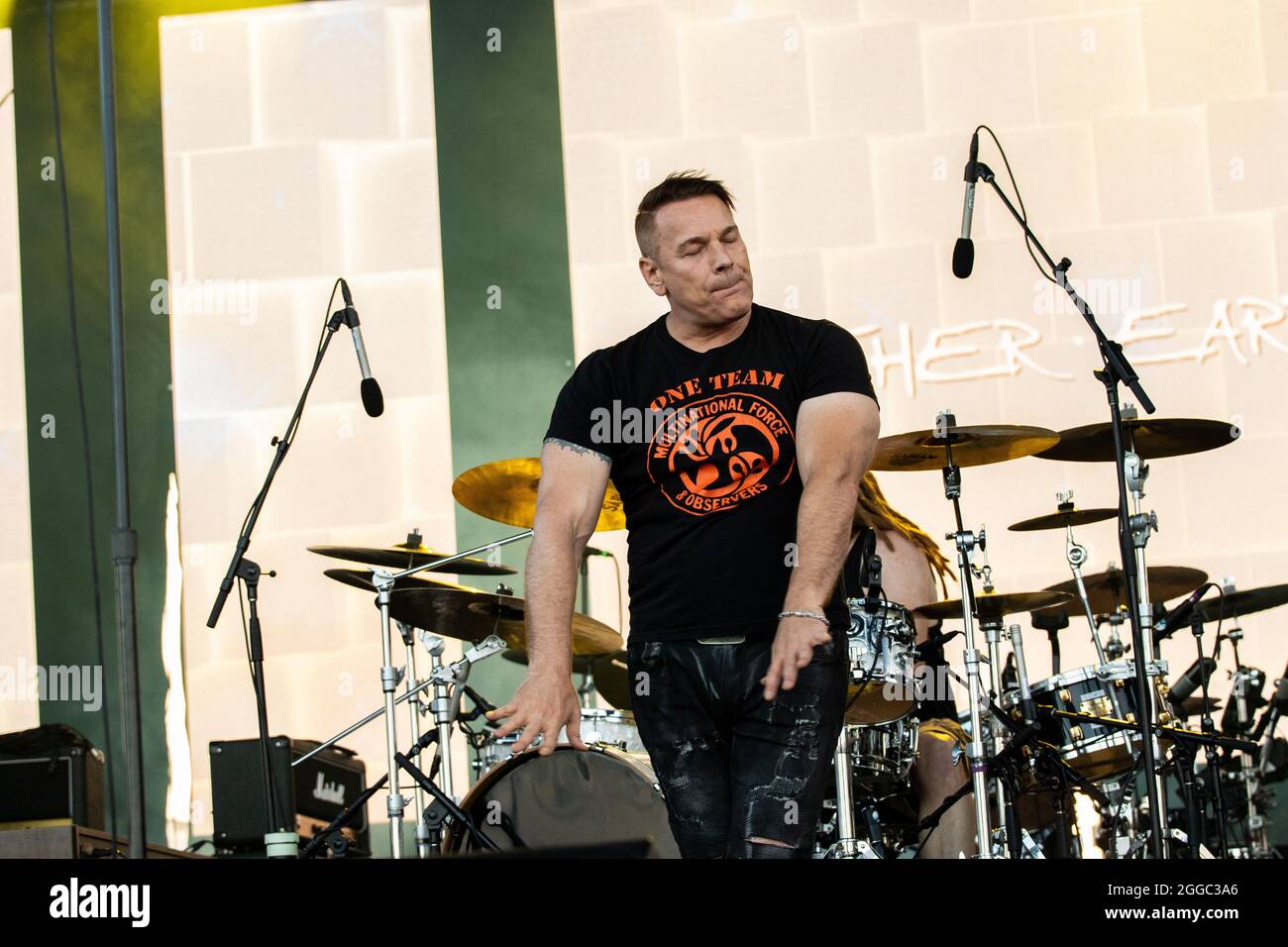 Edmonton, Canada. 29th Aug, 2021. Edwin lead Singer of I Mother Earth ...