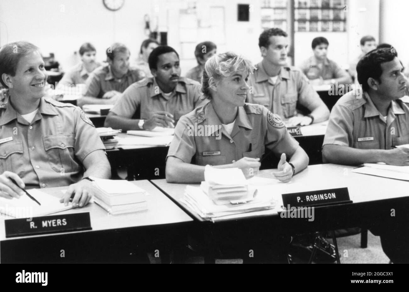 Austin Texas USA, 1989: Female candidate is part of the Austin police ...
