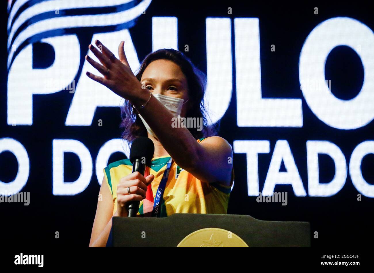 SÃO PAULO, SP - 30.08.2021: SP HOMENAGEIA ATLETAS OLÍMPICOS PAULISTAS ...