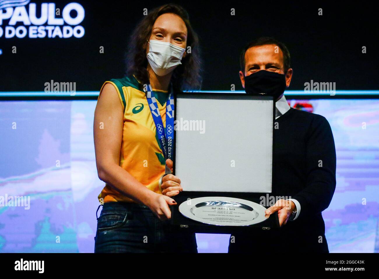 SÃO PAULO, SP - 30.08.2021: SP HOMENAGEIA ATLETAS OLÍMPICOS PAULISTAS ...