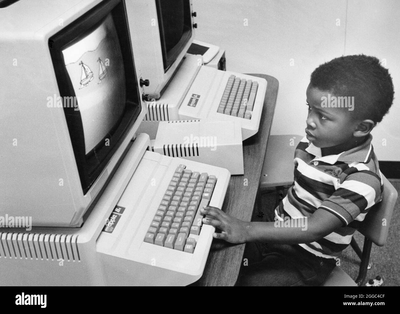 1989 computer use Black and White Stock Photos & Images - Alamy
