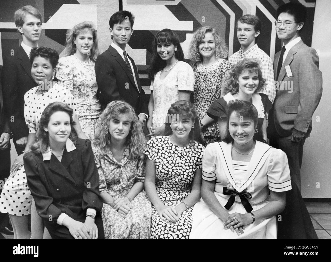 Austin Texas USA, circa 1985: Graduating high school seniors who earned ...