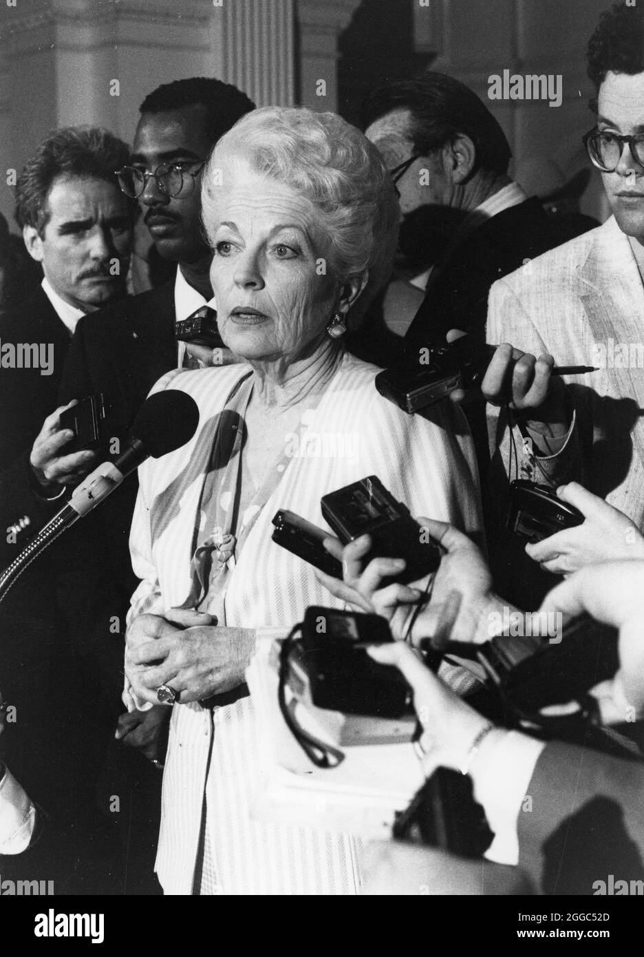Austin Texas USA, 1992: Texas Gov. Ann Richards, surrounded by ...